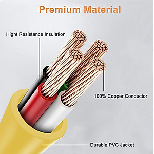 1.5FT NEMA SS2-50P to L5-30R Charger Power Adapter Cord, Cable Shore Power Adapter 125/250 Volt Marine Shore Power Twist Lock Male Plug for 50A Twist Lock Receptacle for RV, Yacht, Marine or Boat