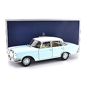 Norev 1965 220 S Light Blue with White Top 1/18 Diecast Model Car 183920