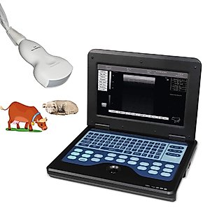 Portable Vet/Veterinary B-Ultrasound Scanner with 3.5Mhz Convex Probe for Horse,Goat,Cow,Sheep and Pig use
