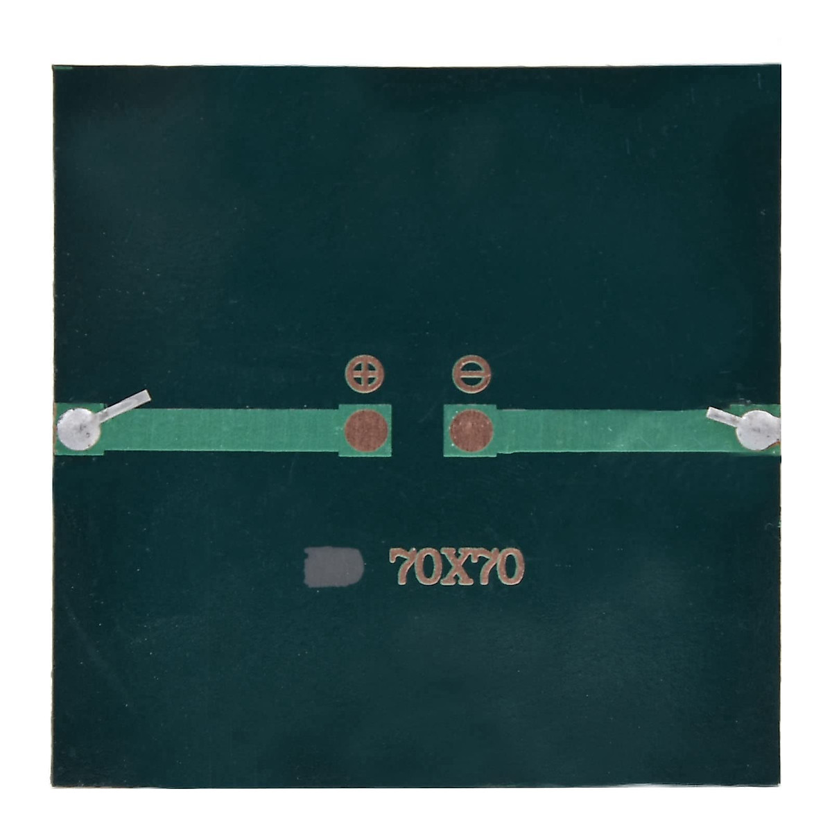 2Pcs Mini Solar Panel 0.7W 5V 0‑140mA, 70 x 70mm Solar Panel, Portable Encapsulated Solar Cell for Low Power Appliances, Emergency Lights, Advertising Lights, Traffic Lights