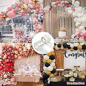 Balloon Arch Strip Kit 2 Sets, Balloon Arch Garland Decorating Strip Kit Balloon Tape Strip Balloon Decoration Strip Kit Dot Glue Stickers Double Side Tape for Wedding Birthday Baby Shower Decorations