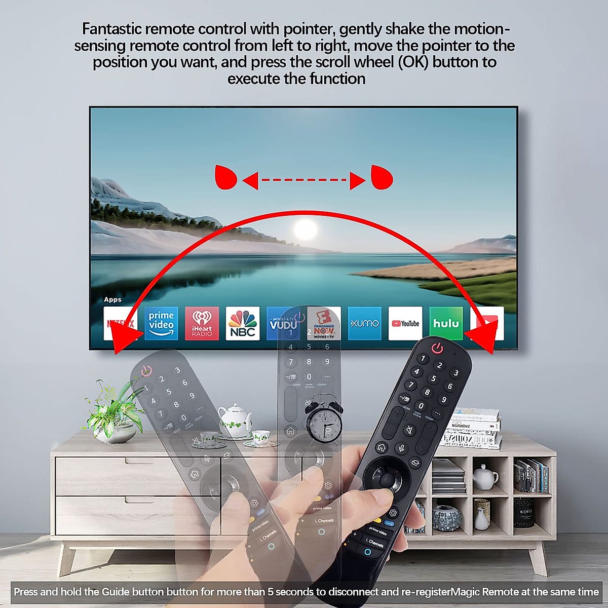 Voice Remote MR21GA AKB76036202 for 2021 LG Magic Remote with Pointer and Voice Function for LG TV Remote Control Replacement for LG OLED UHD QNED NanoCell 4K 8K Smart TVs