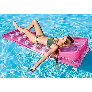 18-Pocket Fashion Pool Lounge - Inflatable Pool Float - Colors May Vary