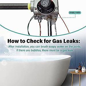 Upgrade SP20075 Pilot and Igniter Assembly Replacement Kit for Natural Gas Water Heater, Compatible with Rheem, Compatible with GE, Includes: Pilot Assembly, Burner Door Gasket, Screws, Clips