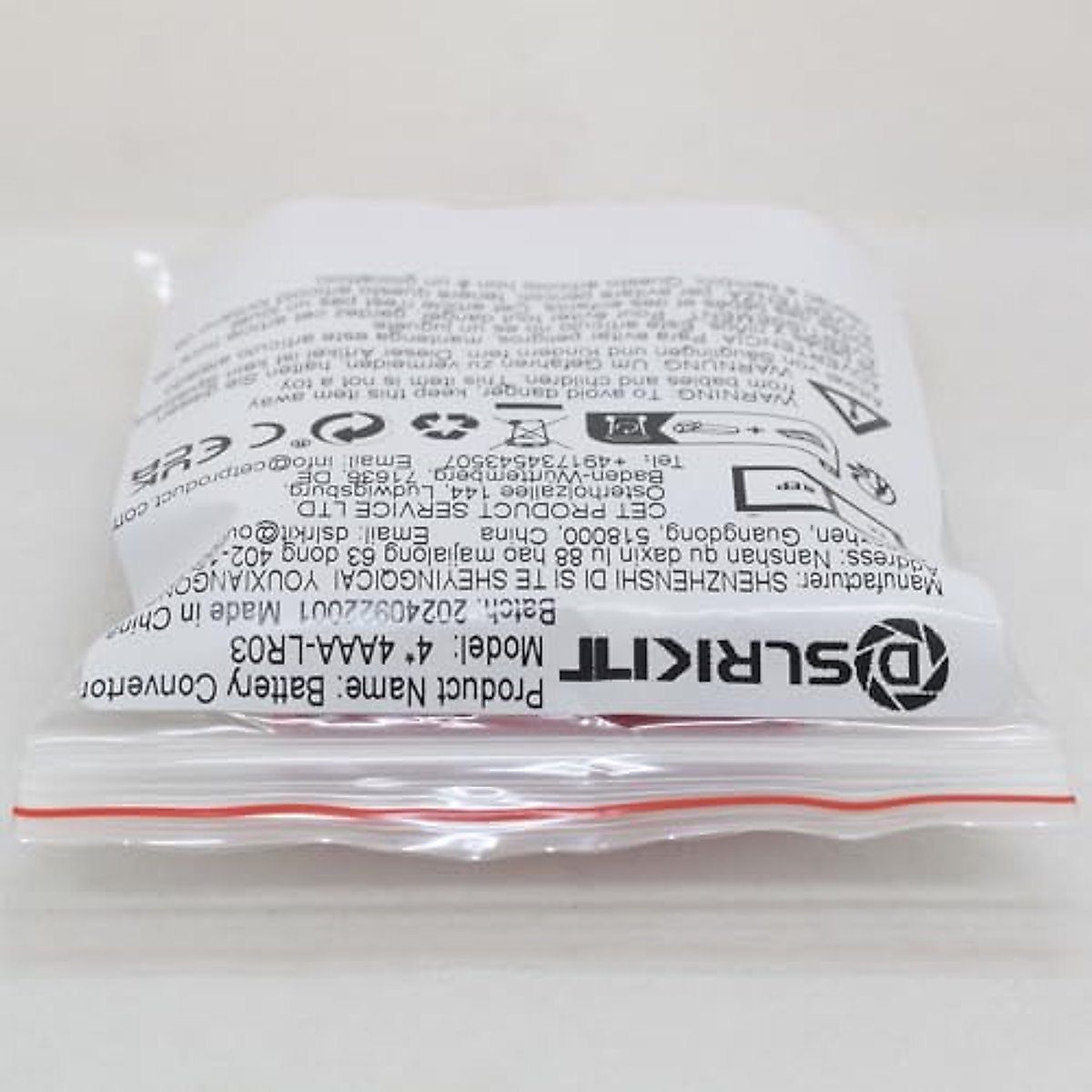 DSLRKIT 4AAA(LR03) to C Size Parallel Battery Adapter Holder (Pack of 4)