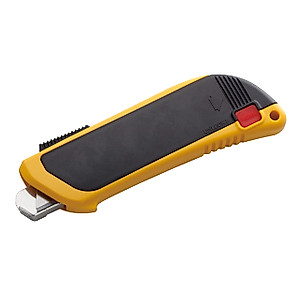 OLFA Self Retracting Safety Utility Knife (SK-6) - Multi-Purpose Fully-Auto Box Cutter w/Self Retractable Blade, Blade Guard, & Ergonomic Handle, Replacement Blades: OLFA RSKB Safety Blades