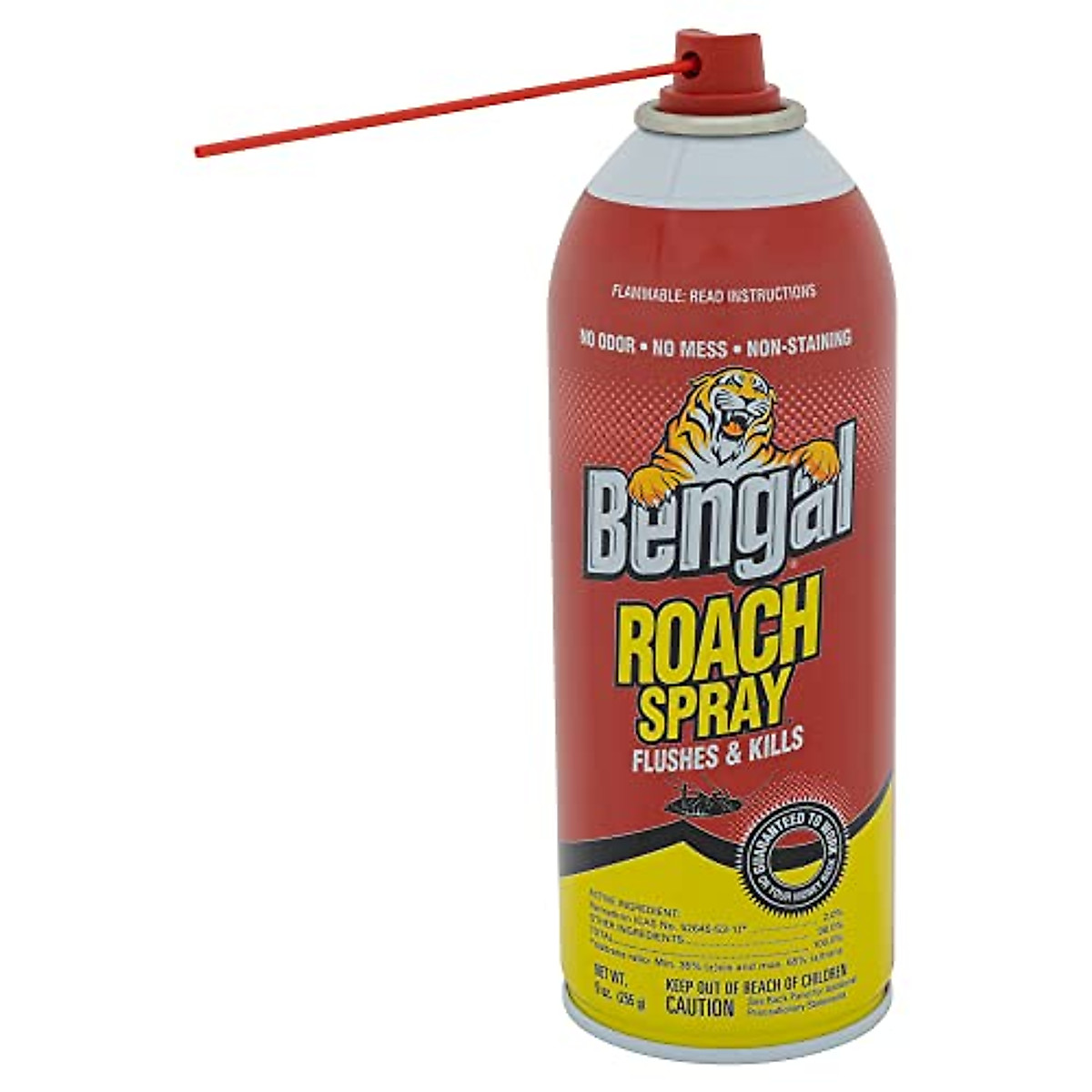 Bengal Roach Spray, Odorless Stain-Free Dry Spray, 9 Oz. Aerosol Can