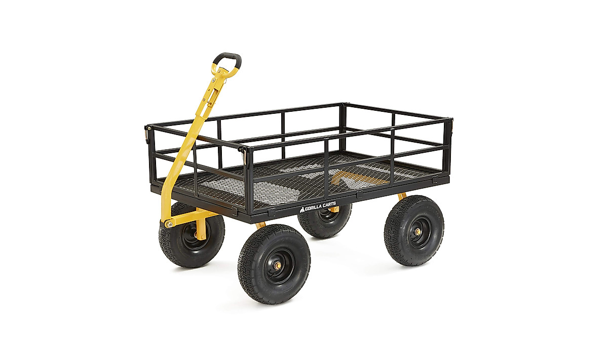 Gorilla Carts Heavy-Duty Utility Cart & Safety Helmet