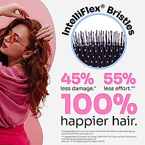 Wet Brush Original Detangling Brush, Alice (Disney 100) - Detangler Brush with Soft & Flexible Bristles - Detangling Brush for Curly Hair - Tangle-Free Brush for Straight, Thick, & Wavy Hair