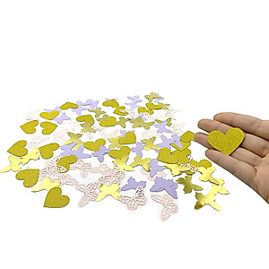 100PCS Butterfly Table Confetti,Butterfly Birthday Decorations for Bridal Shower Baby Shower Wedding Butterfly Party Decor