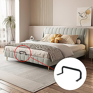 Tsnamay 10.43"/265mm Mattress Retainer Bar for Adjustable Beds,L Mattress Stabilizer Holder Mattress Retainer Bar,Metal Flat With Screw Fixing