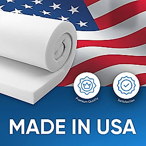 AK TRADING CO. Upholstery High Density 2" Height x 24" Width x 72" Length-Home or Commercial Use Seat Replacement Cushion-Made in USA Foam, 1 Count (Pack of 1)