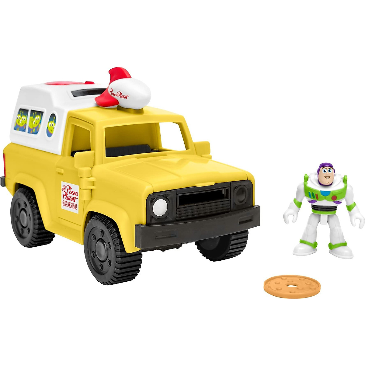 Fisher-Price Imaginext Preschool Toy Disney Pixar Toy Story Buzz Lightyear Figure & Pizza Planet Truck for Pretend Play Kids Ages 3+ Years