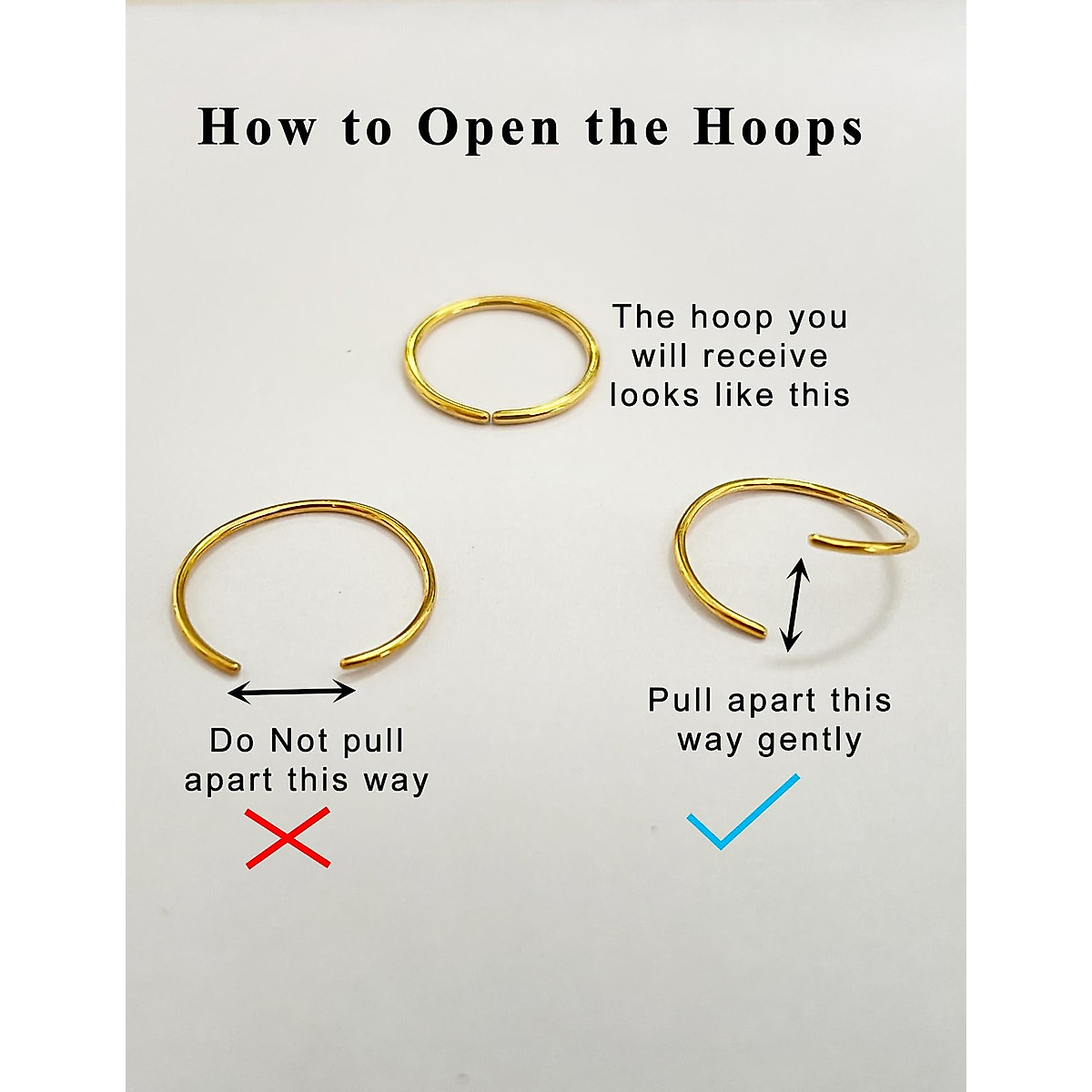 Rose Gold Small Hoop Earrings for Cartilage Nose, 8mm Rosegold Piercing Hoop Ring 18 Gauge Nose Rings Hoop 18G Tragus Helix Daith Rook Snug Piercing Rings 2 Pieces Ear Lobe Earrings