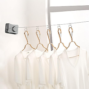 WaWacomp 20Pcs Clothesline Windproof Clips/Clothespins/Stainless Steel Fixed Snaps/Metal Clothespins, Clothesline Accessories for Drying Clothes to Prevent Them from Gathering.(Small+Large)