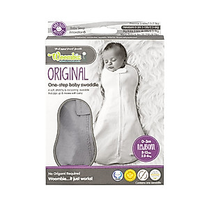 Woombie The Tencil Baby Swaddling Blanket - Ultra Soft, Soothing Eucalyptus Fiber Baby Swaddle - Wearable Baby Blanket - Dreamy Gray, 5-13lbs
