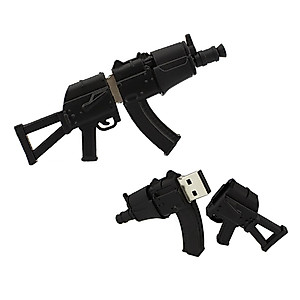 Relkin USB Flash Pen Drive Cartoon Cute Pendrive Data Storage Thumb Memory Stick Stick Funny Gift Gun Shape AK 32GB