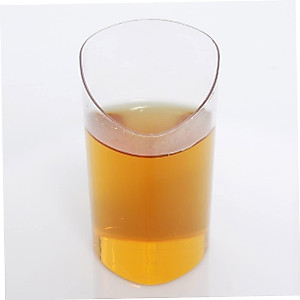 MUSISALY 10pcs Desert Cups Mini Glass Dessert Cup Small Bowl Parfait Mousse Cup Wood Bran Pudding Cup Plastic Parfait Cup Transparent Dessert Cup Cheese Snack Cup Ice Cream Cups