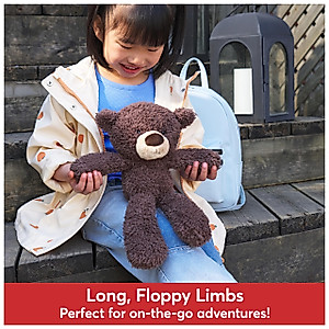 GUND Fuzzy Teddy Bear, Premium Stuffed Animal for Ages 1 and Up, Gray, 13.5”