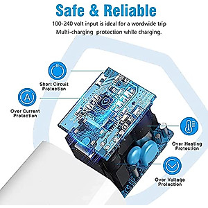 iPhone Charger 10ft, [Apple MFi Certified] Long Lightning Cable Data Sync Charging Cords with USB Wall Charger Travel Plug Adapter for iPhone 13 12 11 Pro Max/SE 2020/X/XR/8/7/6/iPad and More(2Pack)