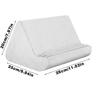 Tablet Stand,Tablet Cushion Stand,Laptop Stand Lazy Holder Stand for Bed Sofa,Laptop Stand Compatible with iPads Tablets eReaders Smartphones Books Magazines (Dark Gray)