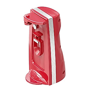 Effortlessly Open Cans with our 70W Red Can Opener Auto-stop safety function Stainless Steel Blade