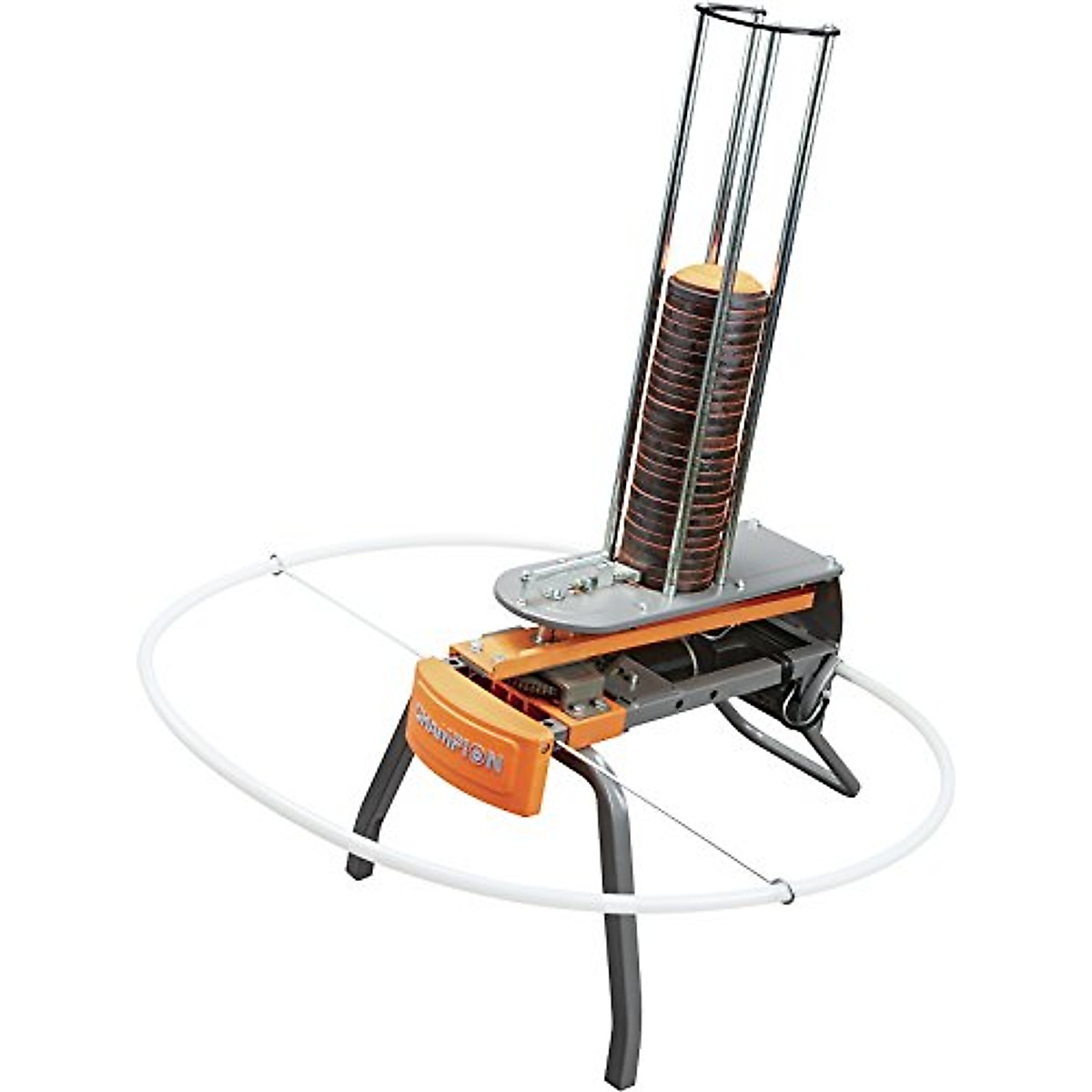 Champion Workhorse Electronic Clay Pigeon Thrower, Compact Skeet Thrower with 50 Clay Magazine