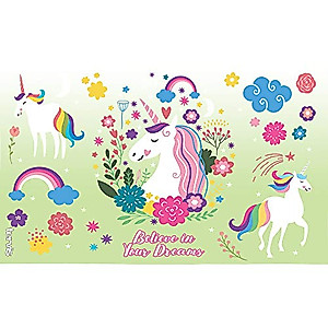 Tervis Believe In Dreams Unicorn Made in USA Double Walled Insulated Tumbler Travel Cup Keeps Drinks Cold & Hot, 10oz Wavy, Classic