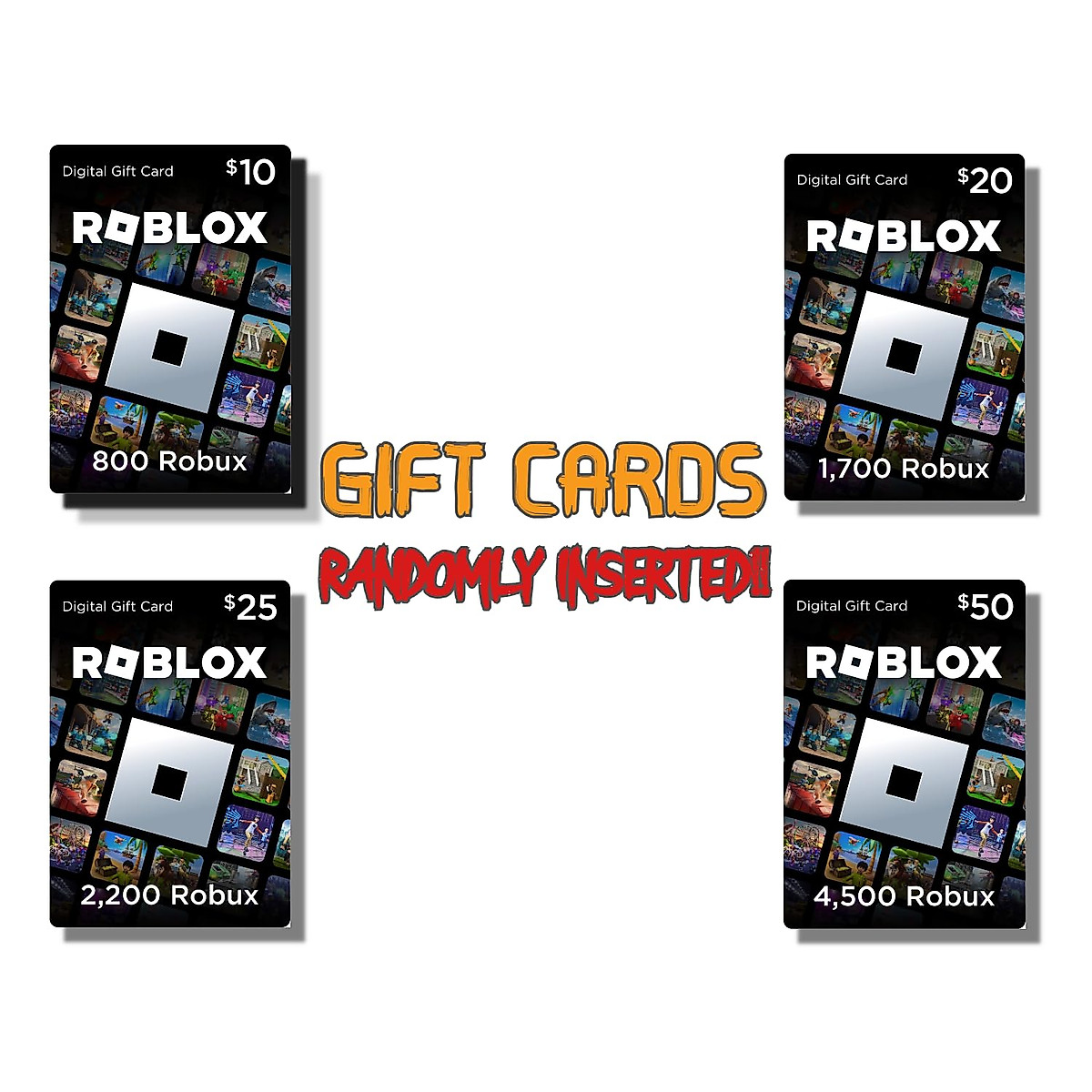 Roblox Virtual Codes - Magnificent Gift Box of Epic Codes - Lot of 20 Unscratched Redeemable Codes │Exclusive Authentic Codes for Gifting │ Potential Face Codes & Robux