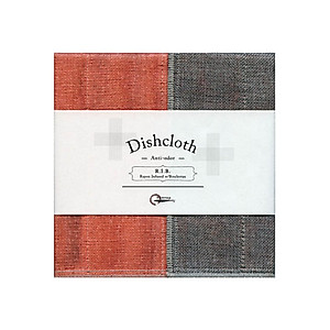 Nawrap Binchotan Charcoal Dishcloths, Naturally Anti-Odor, Set of 3, Turquoise Coral & Citrus