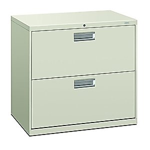 HON 672LQ 600 Series 30-Inch by 19-1/4-Inch 2-Drawer Lateral File, Light Gray
