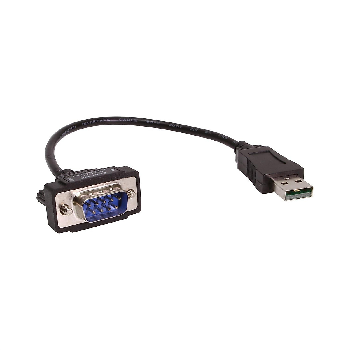 GearMo® Windows 10, 7 64-bit Compatible USB to Serial Adapter RS232 DB9 Short 8 Inch Cable