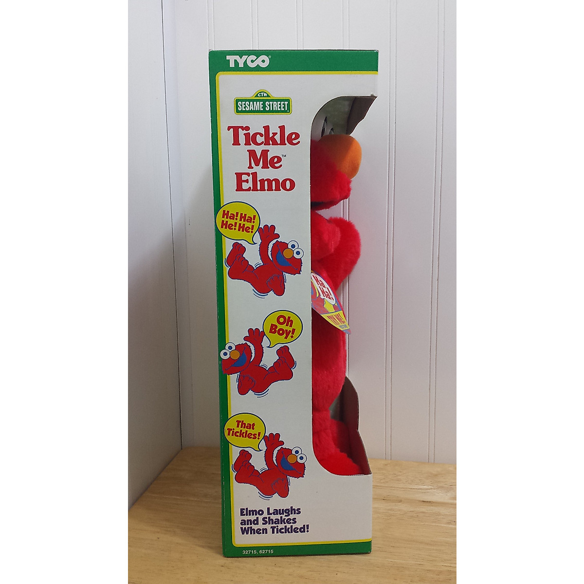 Jim Henson Productions, Inc. Tickle Me Elmo Original 1995 Vintage Plush Doll by Tyco