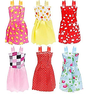 73Pcs Dolls Fashion Set for Dressing up Dolls, Included 18Pcs Wedding Party Outfits Clothes and 55Pcs Doll Accessories Shoes Bags Necklace Girls' Gifts