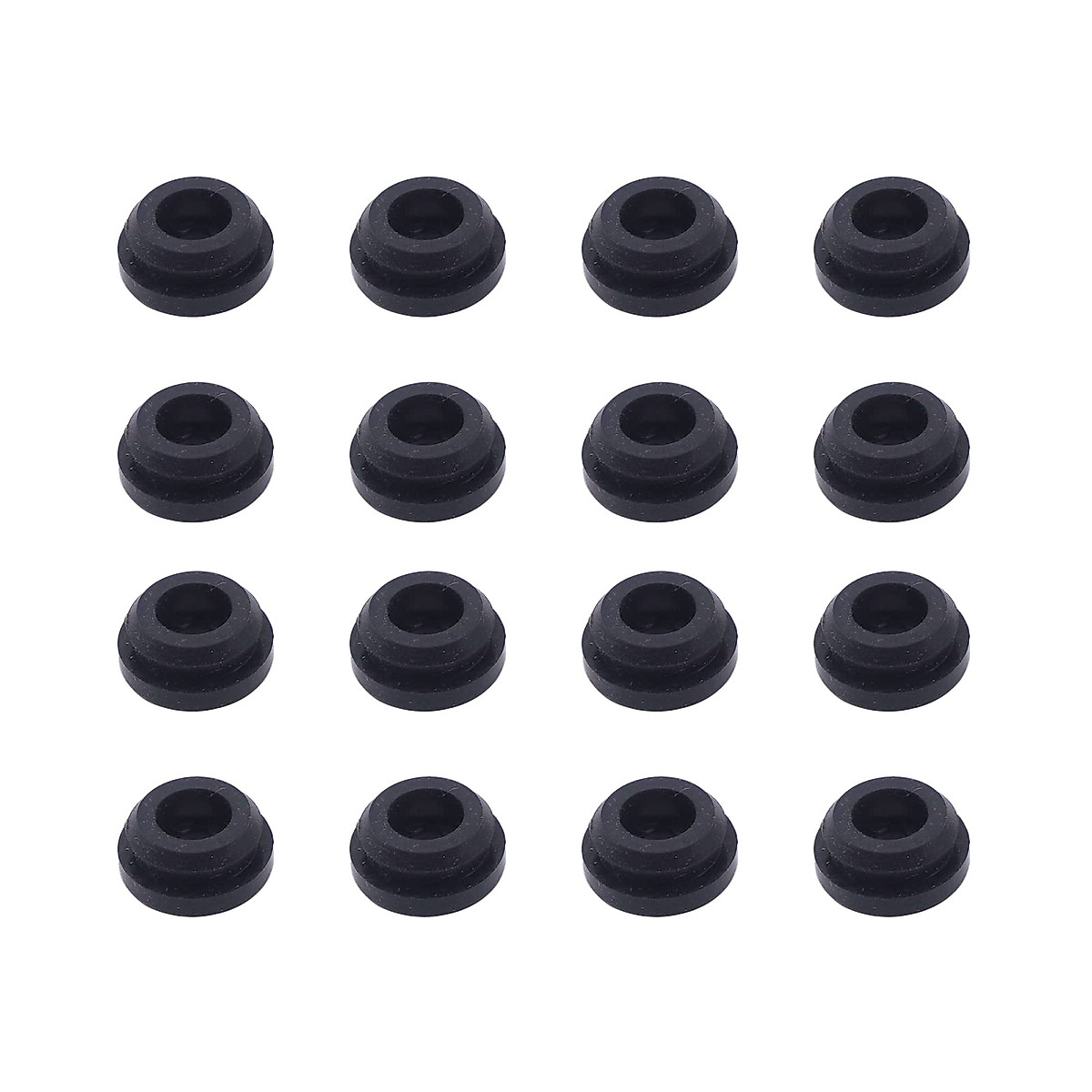 HABIIID RV Stove Top Grommet Kit for Black Furnace Grommet Protective Rubber Grommet Assortment Kit Compatible with Magic Chef Stove Grates 16 Pcs