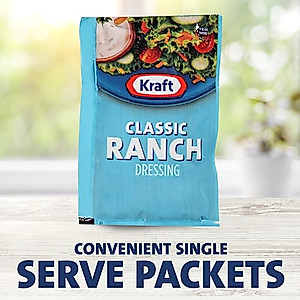 Kraft Ranch Salad Dressing Single Serve Packet (1.5 oz Single Serve Packets, Pack of 60)