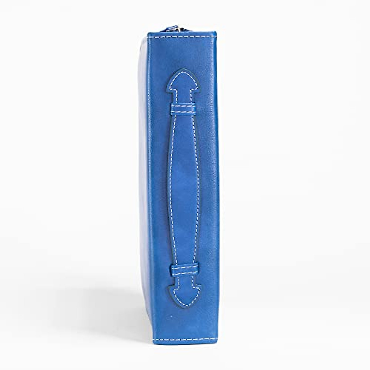 The Lord Has Done Great Things Floral Blue Medium Faux Leather Bible Cover