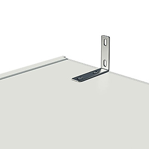 Madesa Wardrobe Armoire Closet Hanging Storage Cabinet 2 Doors with Shelf 31" L Organization Unit for Bedroom and Office - White