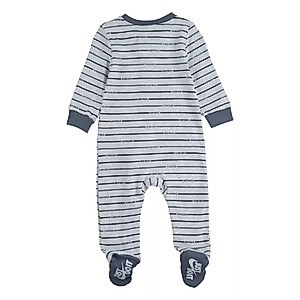 Nike Baby Boy All Over Print Full Zip Footed Coverall (G(56E489-X58)/B, 3 Months)