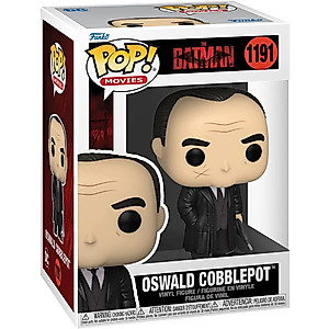 The Batman - Oswald Cobblepot Funko Pop Protector Bundle - Oswald Cobblepot Pop Figurine 3.75 Inch Movies: The Batman with Clear Plastic Pop Protector Case