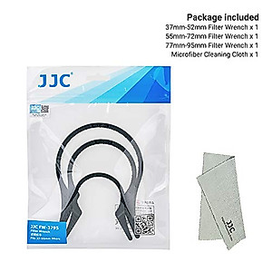 3 Packs Camera Lens Filter Wrench Kit, CPL UV ND Filter Removal Wrench Tool Set, Fit 37mm-52mm 55mm-72mm 77mm-95mm Lens Thread for Canon Nikon Sony Fujifilm Olympus Panasonic and Other Camera