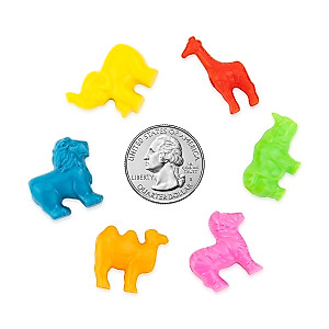 Hygloss Animal Shaped Beads Plastic Zoo Safari Animal Pony Bead Charms - 150 Pcs Colorful Craft Beads - Animal Design for Kids DIY Craft Jewelry Making Necklace Bracelet Supplies - Resealable Bag