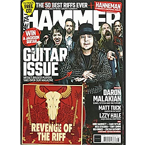 METAL HAMMER MAGAZINE, THE GUITAR ISSUE AUGUST, 2018 NO. 311 FREE CD (PLEASE NOTE: ALL THESE MAGAZINES ARE PET & SMOKE FREE MAGAZINES. NO ADDRESS LABEL. (SINGLE ISSUE MAGAZINE)
