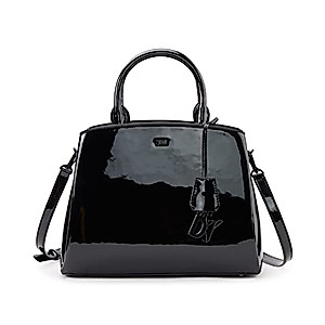 DKNY Paige Medium Satchel, Black/Black