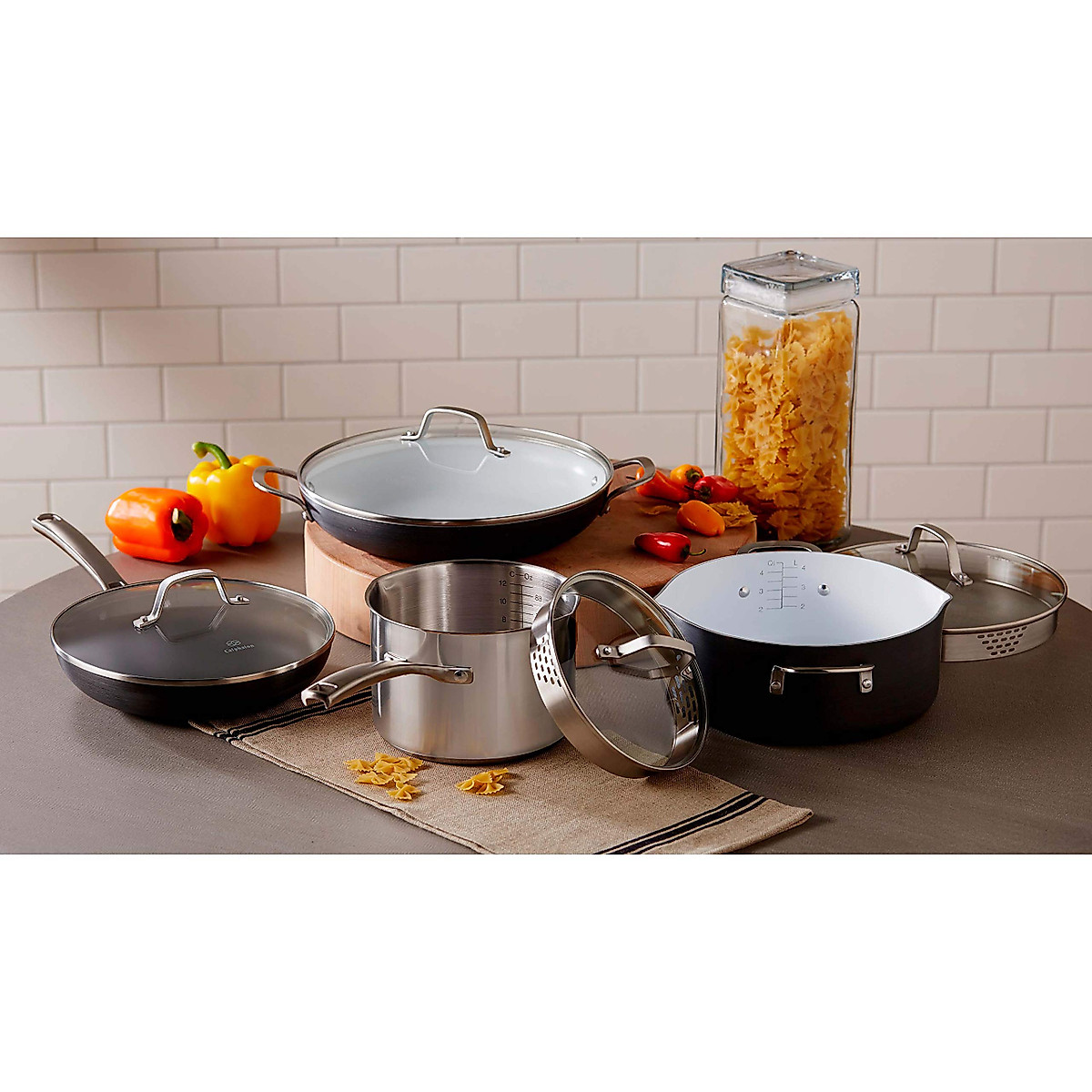 Calphalon Classic 10-Inch Omelette Fry Pan with Cover, Black