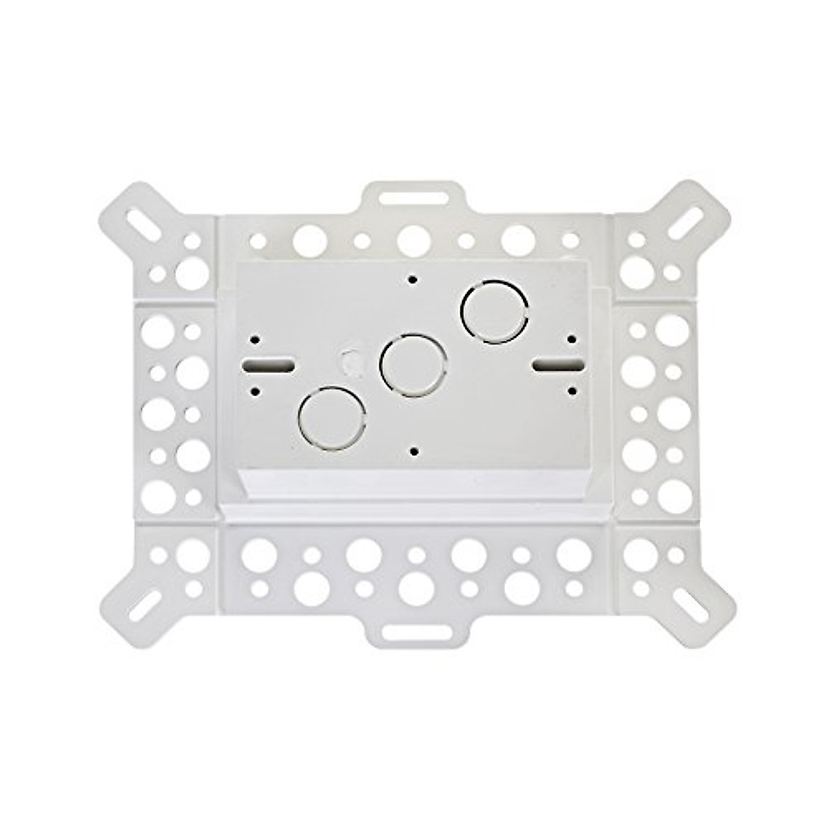 Arlington DBVM1W-1 Low Profile IN BOX Electrical Box with Weatherproof Cover for New Construction Stucco/Textured Surfaces/Rigid Siding, Vertical, 1-Gang, White