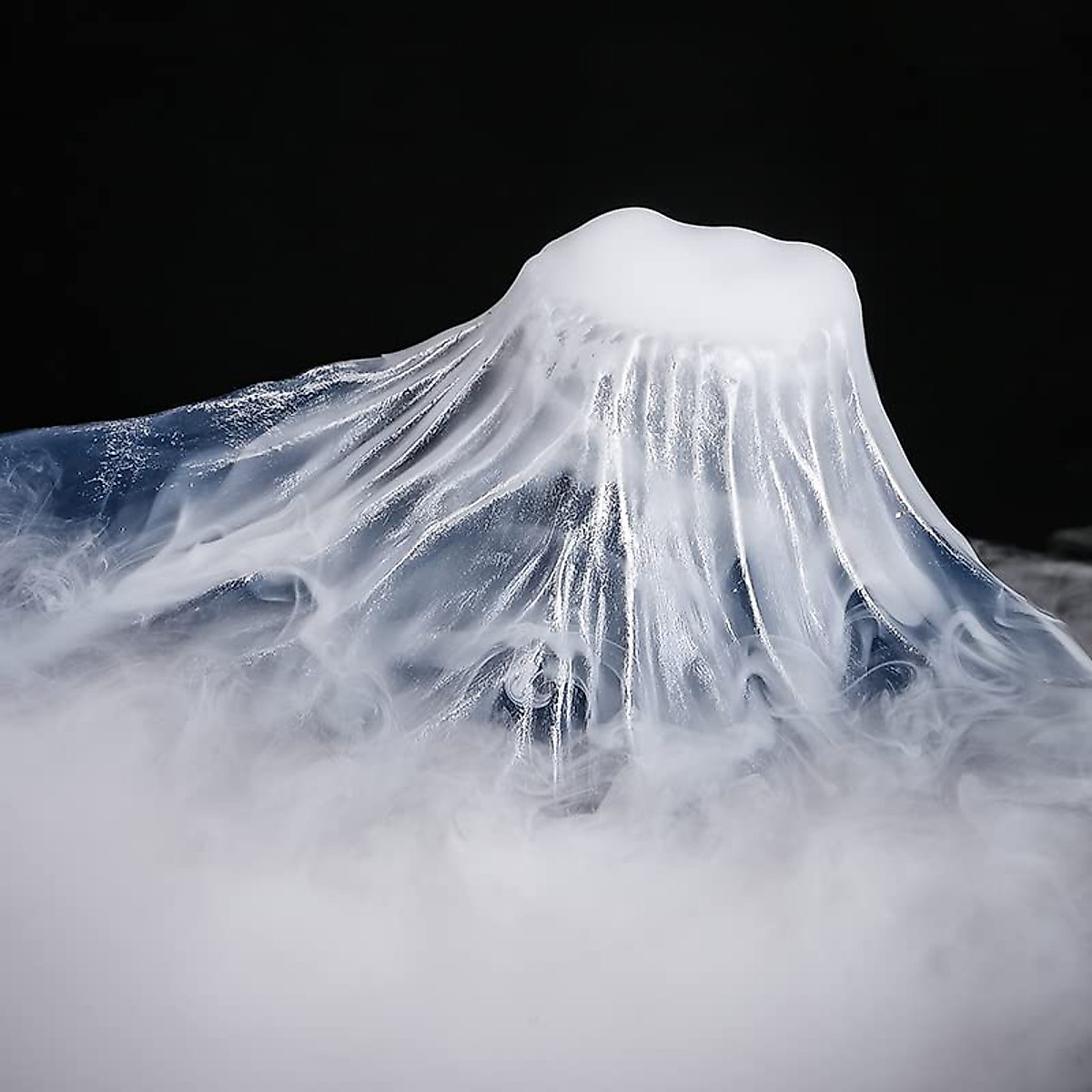 High End Sashimi Plate, 15.4 inch Japanese Style Fuji Mountain Style Dry Ice Creative Tableware High End Hotel Hotpot Restaurant Seafood Platter Salmon Sushi Plate