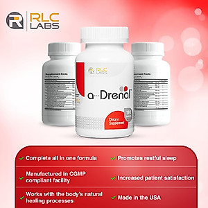 RLC, a-Drenal, Adrenal Support for Stress Relief and Energy, 120 Capsules