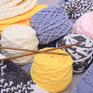 100g/ball Chenille Velvet Yarn Cotton Baby Wool DIY Hand Knitted Sweater Knitting Wool Thick Warm Crochet Knitting Yarns