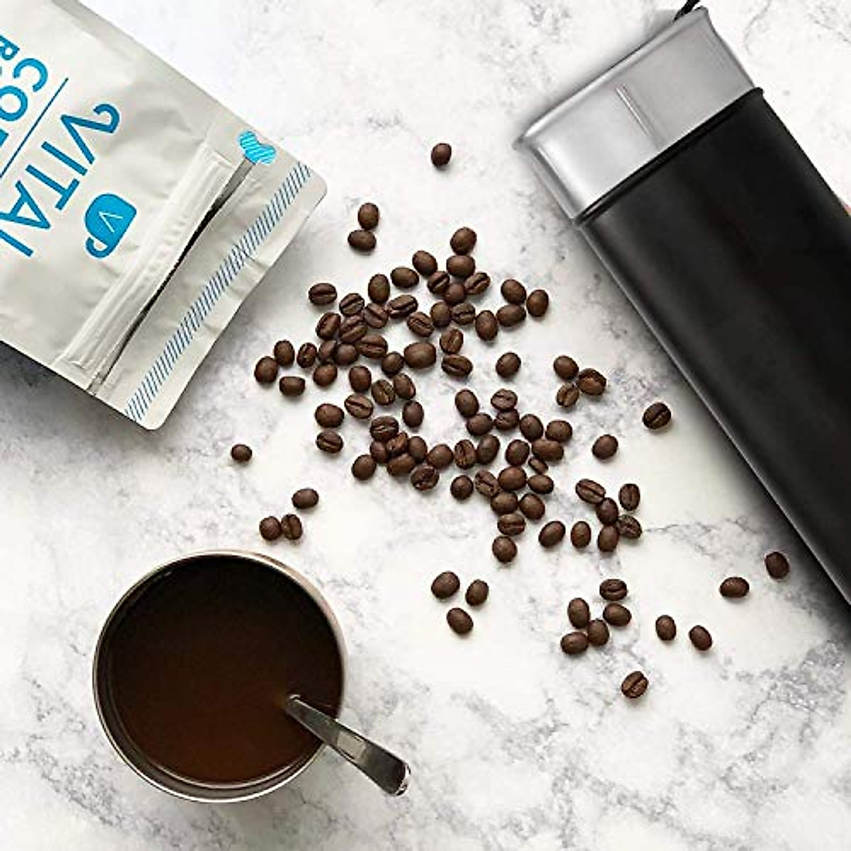 Sip by Swell Stainless Steel Travel Mug ,16 Fl Oz , Coffee Black ,Double Layered Vacuum-Insulated Travel Mug Keeps Coffee Tea And Drinks Cold for 16 Hours and Hot for 4